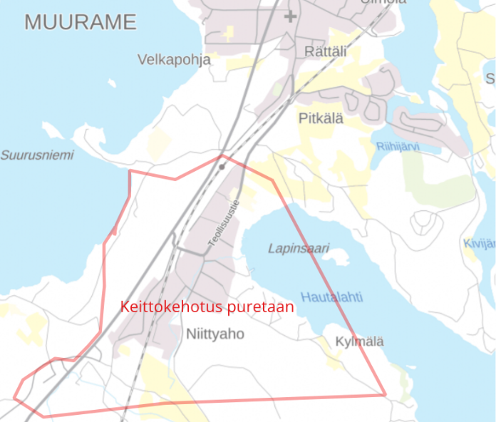 Muuramessa veden keittokehotus jatkuu suurimmassa osassa kuntaa ...